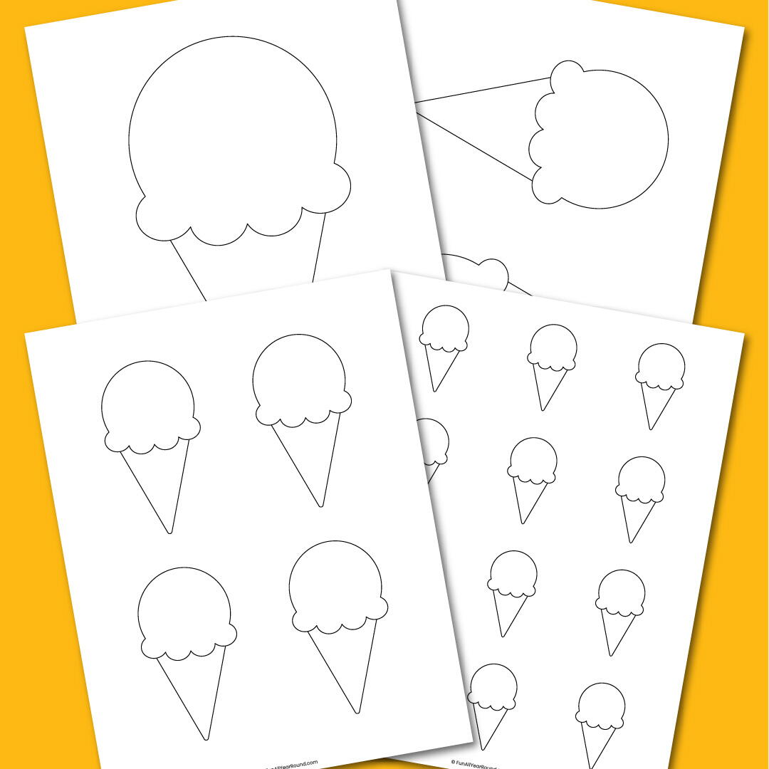 Ice Cream Template | AllFreeKidsCrafts.com