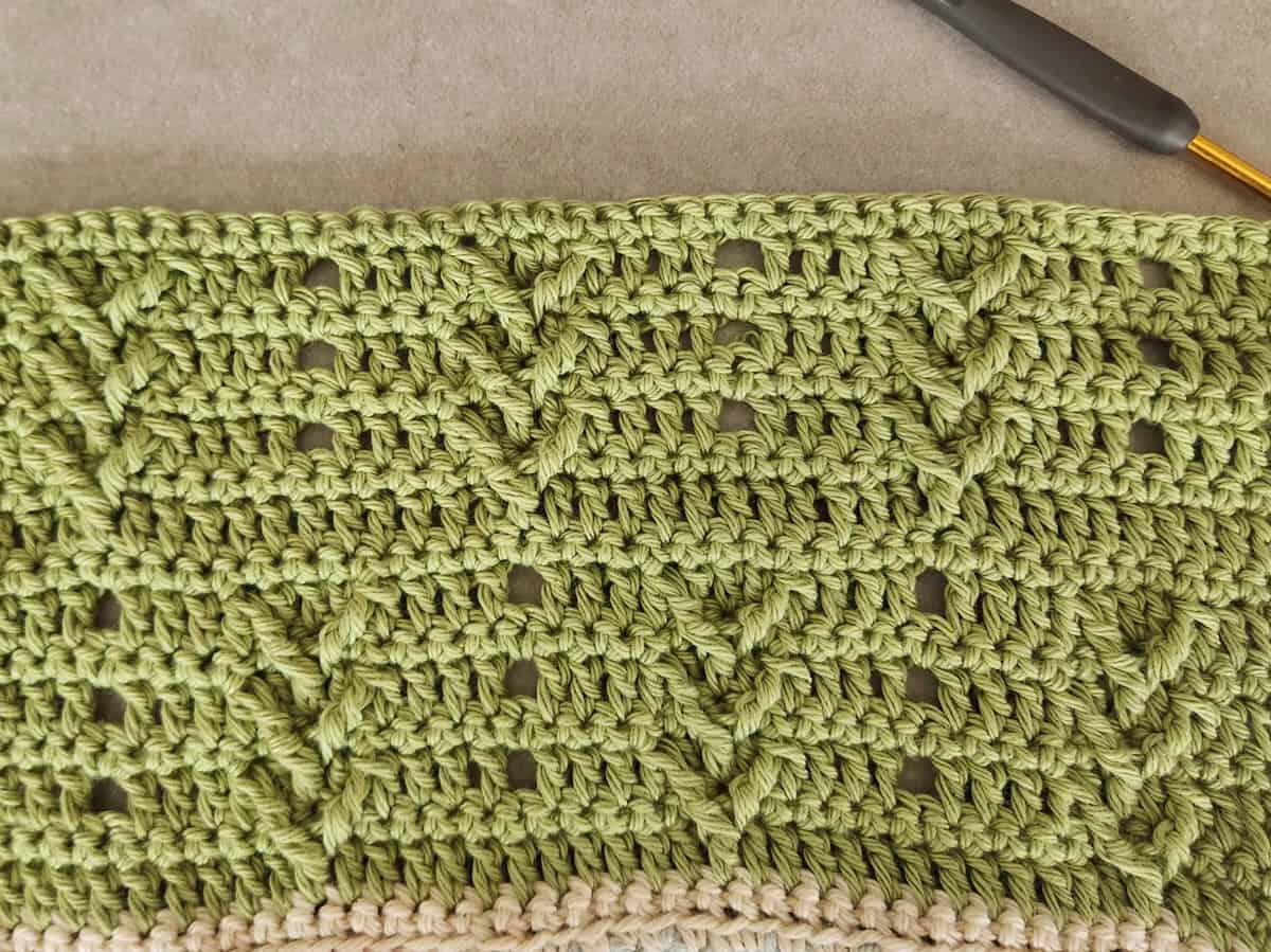 Alternating Fishbone Crochet Cable Pattern | FaveCrafts.com