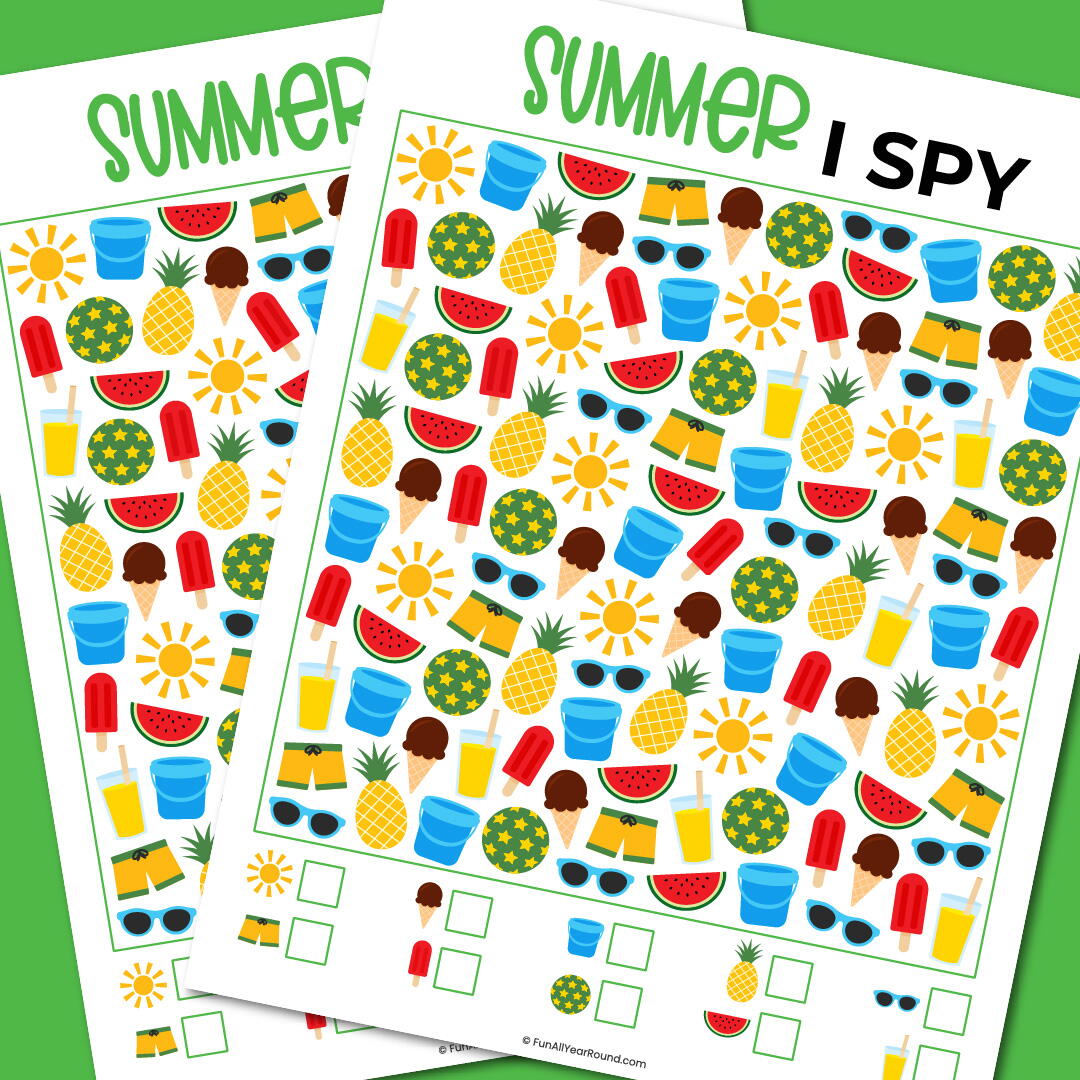 Summer I Spy | AllFreeKidsCrafts.com