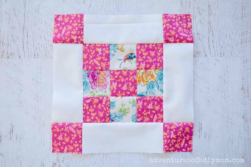 Around The Block Quilt Block | FaveQuilts.com