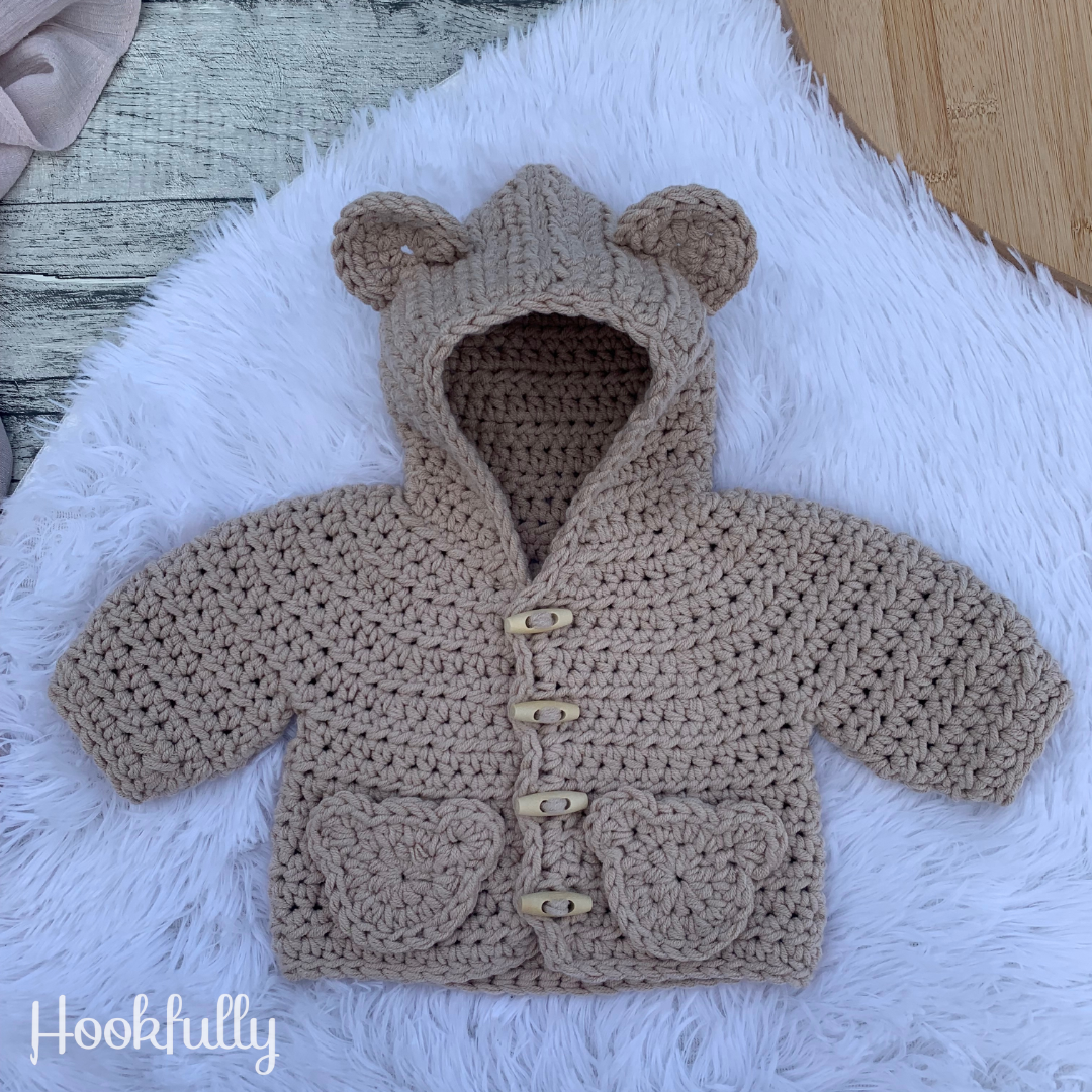 Bear Hug Baby Jacket | FaveCrafts.com