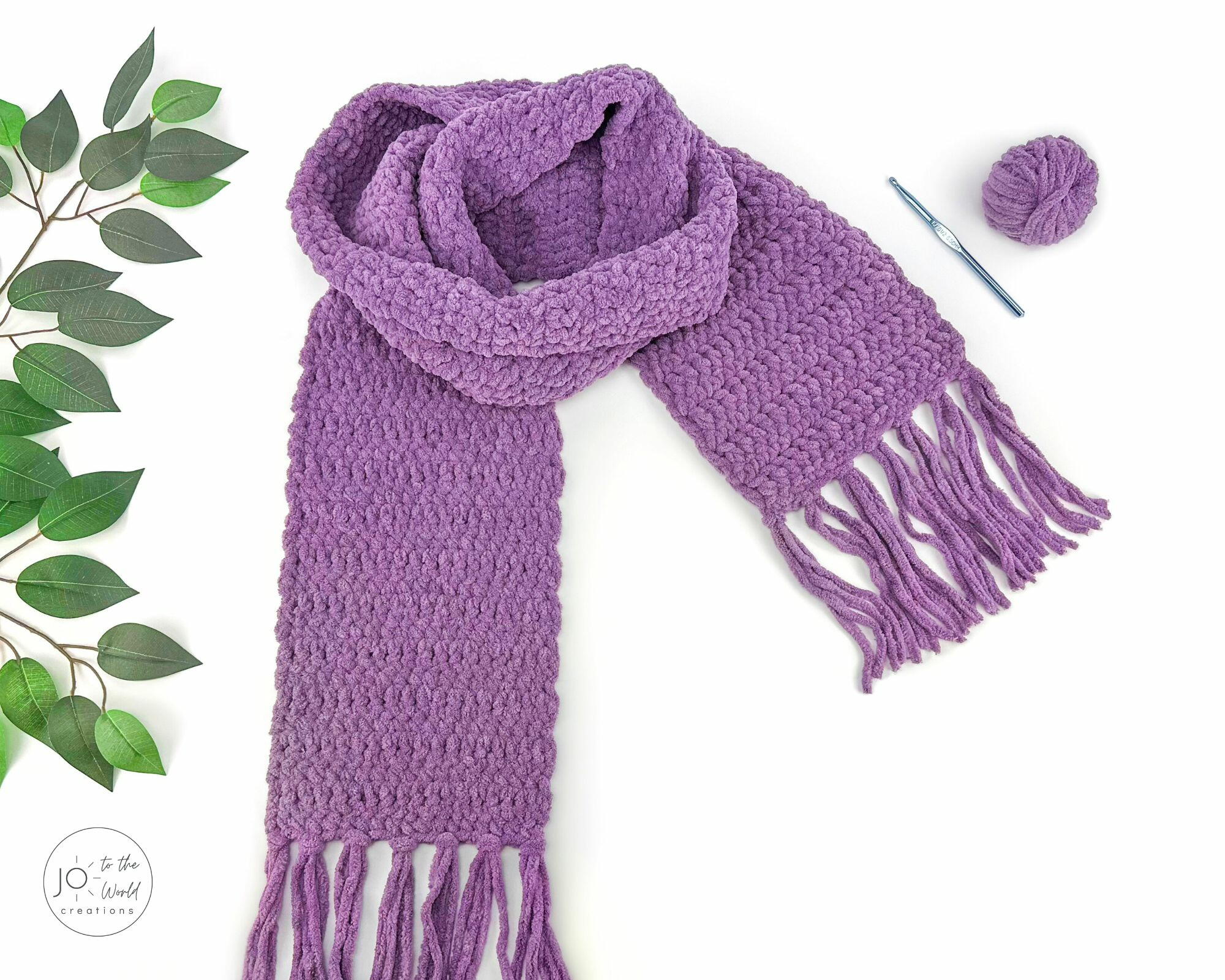 Super Bulky Scarf Crochet Pattern | AllFreeCrochet.com