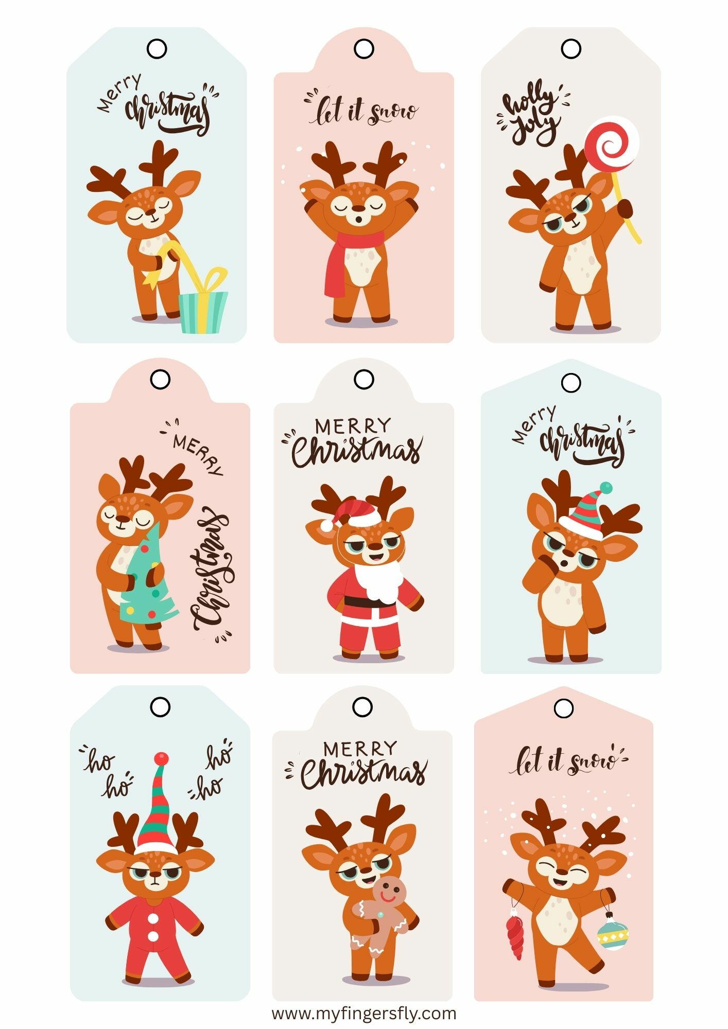 Reindeer Gift Tag | FaveCrafts.com