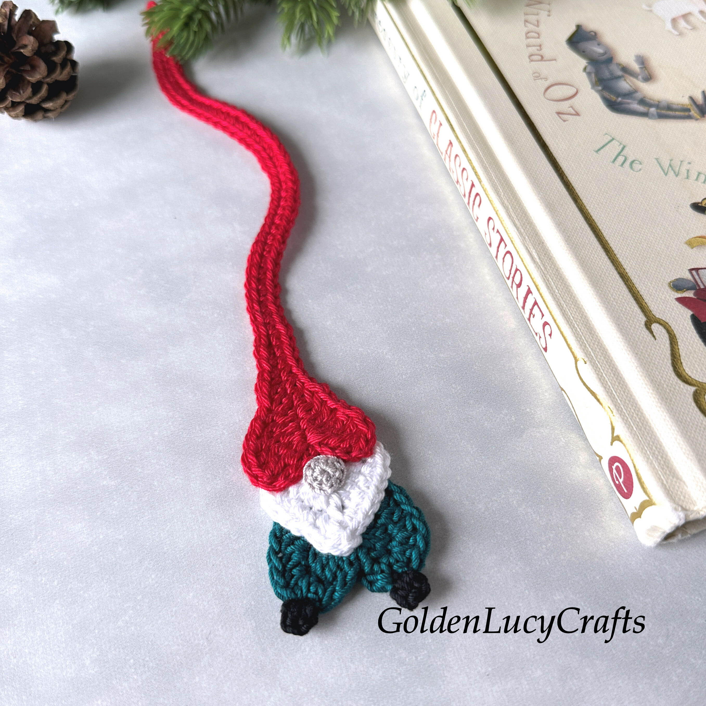 Crochet Gnome Bookmark | AllFreeCrochet.com