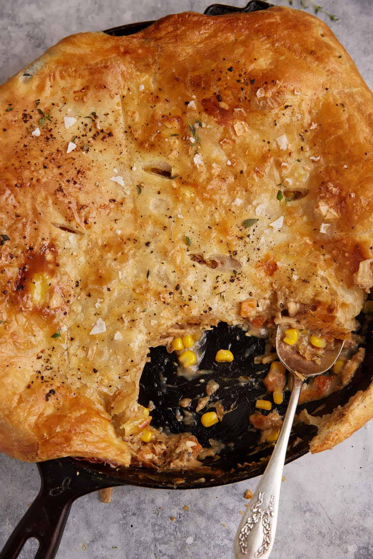 Creamy Chicken Pot Pie Recipe With Puff Pastry ...