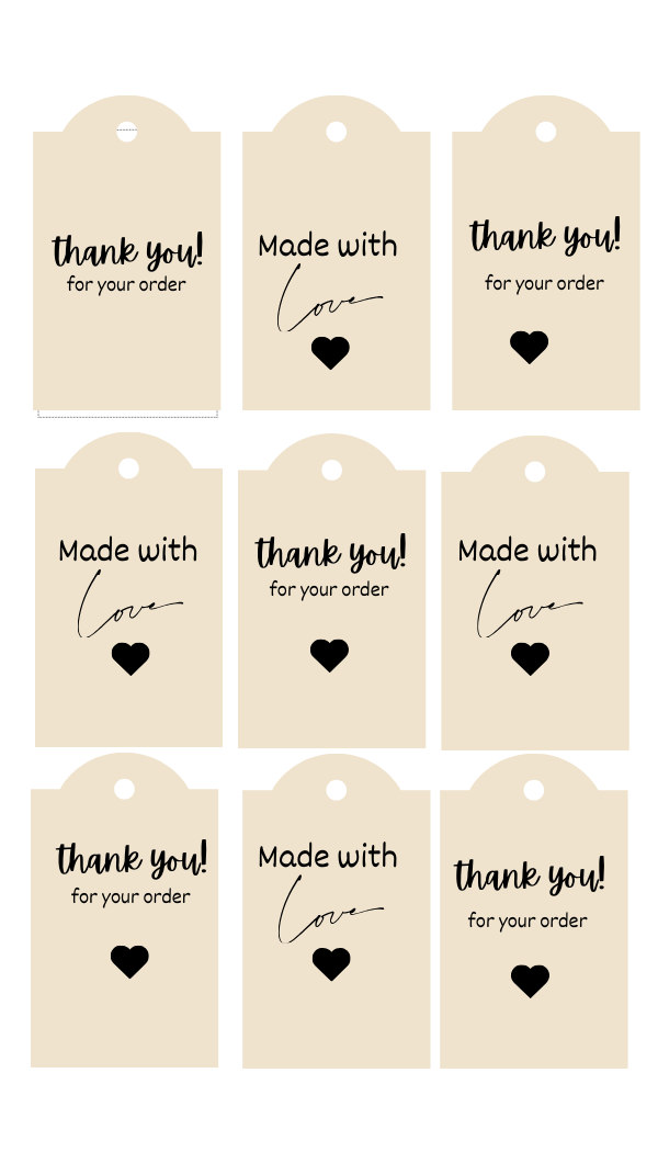 Thank You For Your Order Tags | FaveCrafts.com