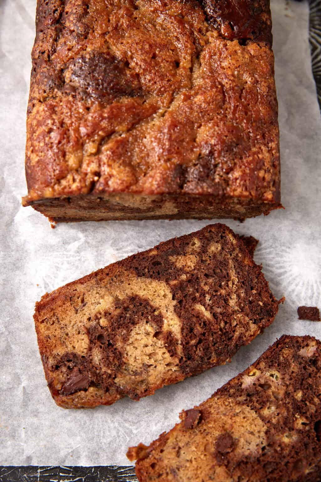 Marbled Chocolate Banana Bread That Stays Moist For Days | RecipeLion.com
