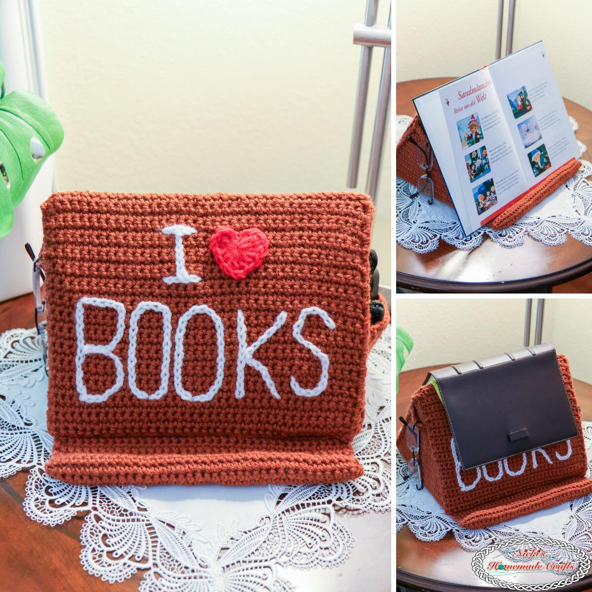 Book Stand Wedge | AllFreeCrochet.com