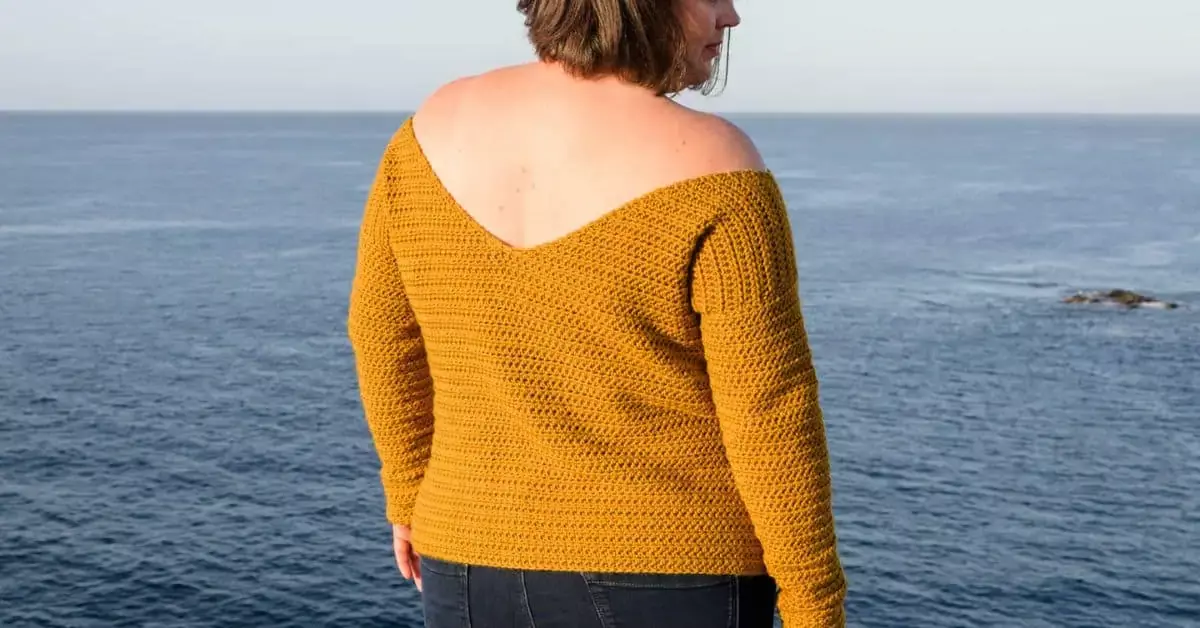 Crochet Off The Shoulder Sweater Pattern | AllFreeCrochet.com