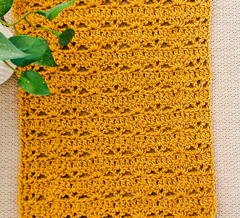 Easy Going Crochet Table Runner | AllFreeCrochet.com