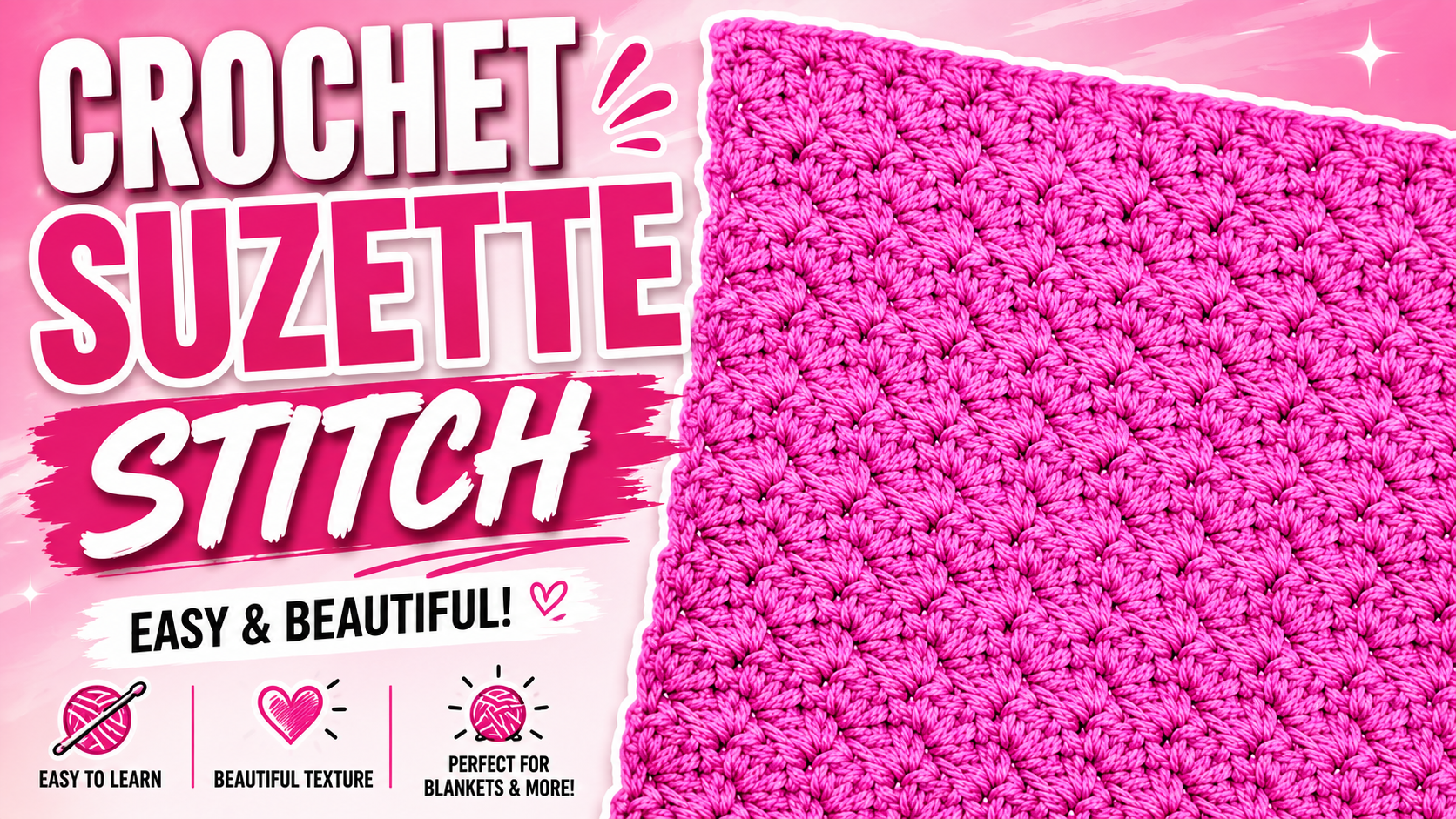 Crochet Suzette Stitch Washcloth | AllFreeCrochet.com