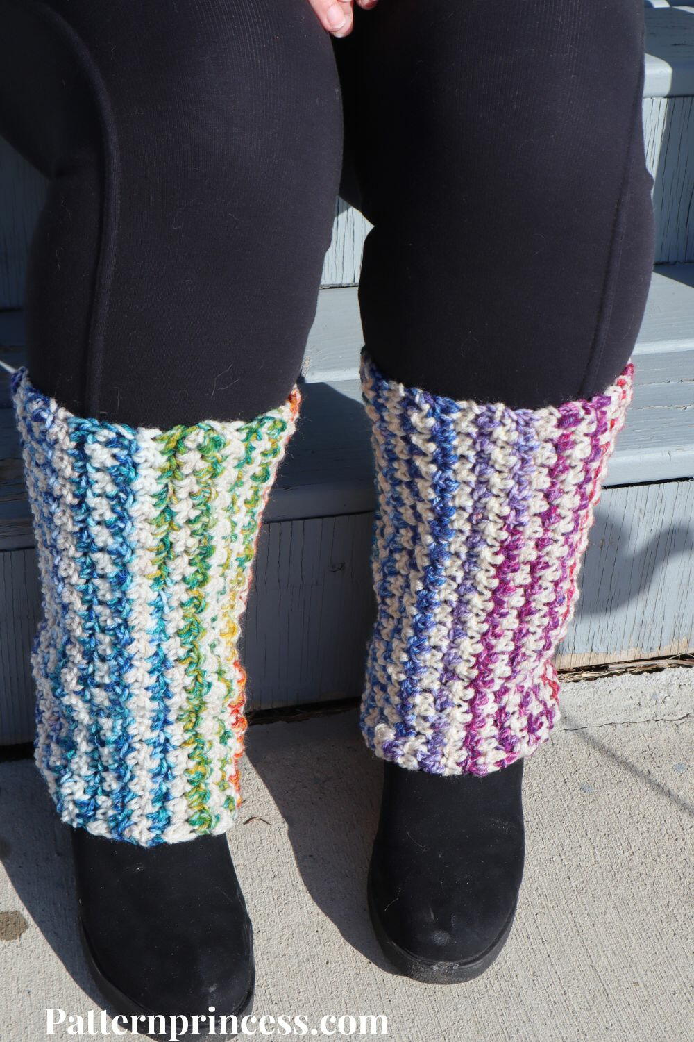 Frost Blossom Leg Warmers Crochet Pattern | AllFreeCrochet.com